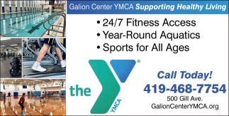 24/7 Fitness Access, Galion Center YMCA, Galion, OH